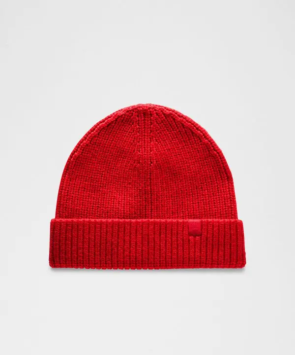 Lululemon Wool-blend Ribbed Knit Beanie - Oxford Red