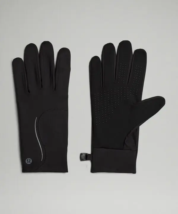 Lululemon Fast And Free Fleece Running Gloves - Black