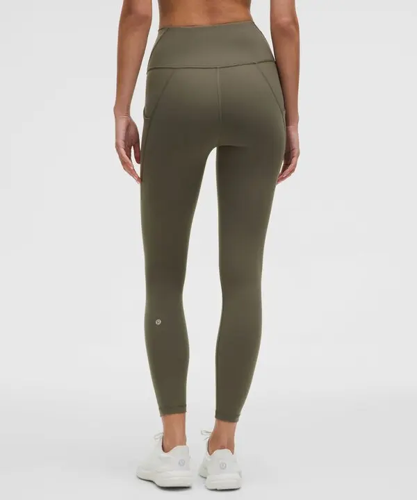 Lululemon Wunder Train High-rise Tight With Pockets 25 - Army Green
