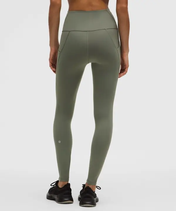 Lululemon Wunder Train High-rise Tight With Pockets 25 - Willow Leaf