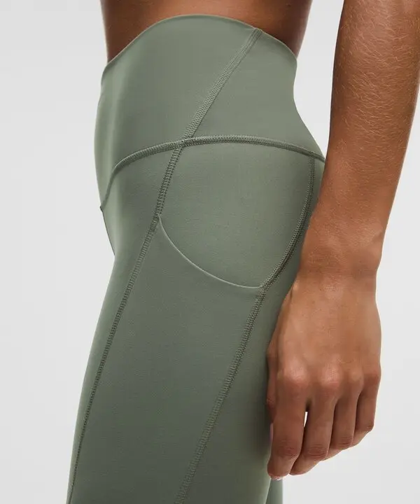 Lululemon Wunder Train High-rise Tight With Pockets 25 - Willow Leaf