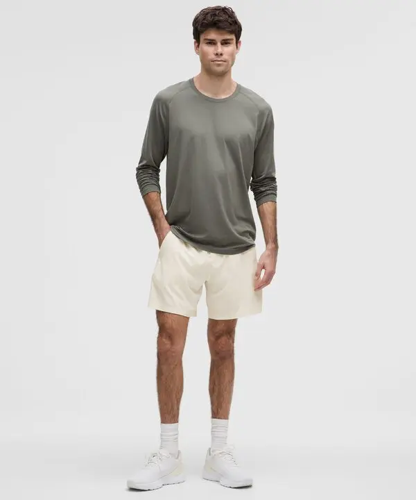 Lululemon Pace Breaker Linerless Short 7 - Light Ivory