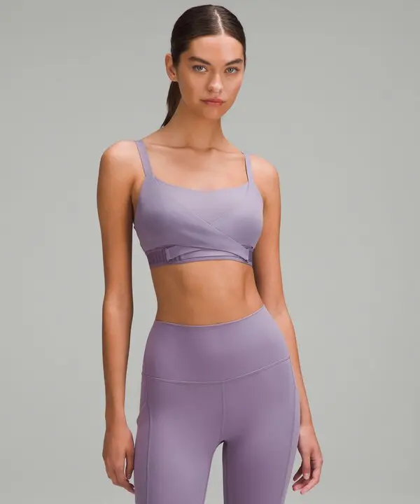 Lululemon Super-soft Adjustable Recovery Bra Light Support - Purple Ash