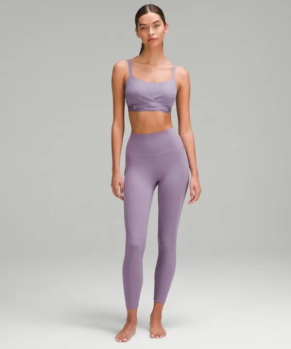 Lululemon Super-soft Adjustable Recovery Bra Light Support - Purple Ash