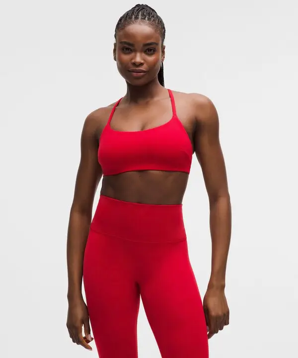 Lululemon Wunder Train Strappy Racer Bra - Oxford Red