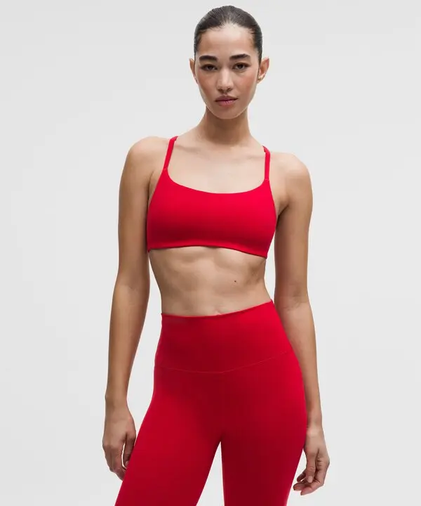 Lululemon Wunder Train Strappy Racer Bra - Oxford Red