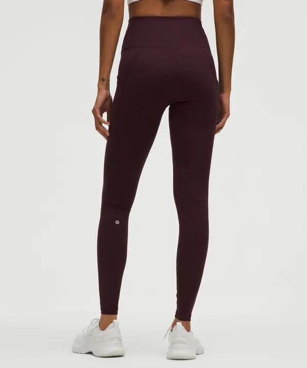 Lululemon Wunder Train High-rise Tight With Pockets 28 - Goodnight Plum