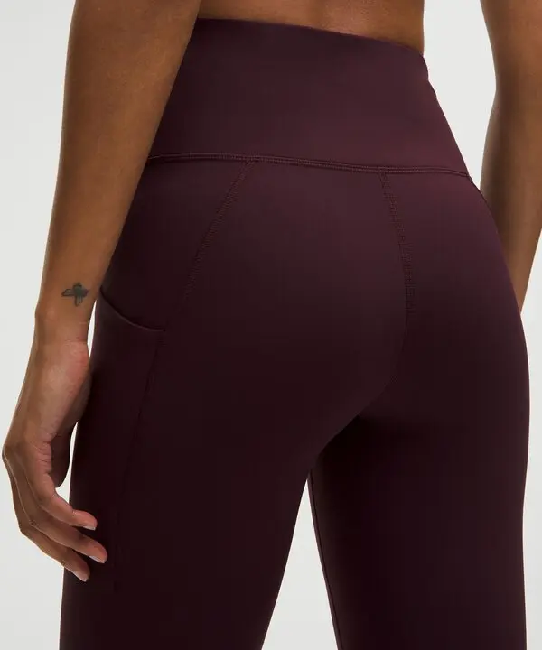 Lululemon Wunder Train High-rise Tight With Pockets 28 - Goodnight Plum