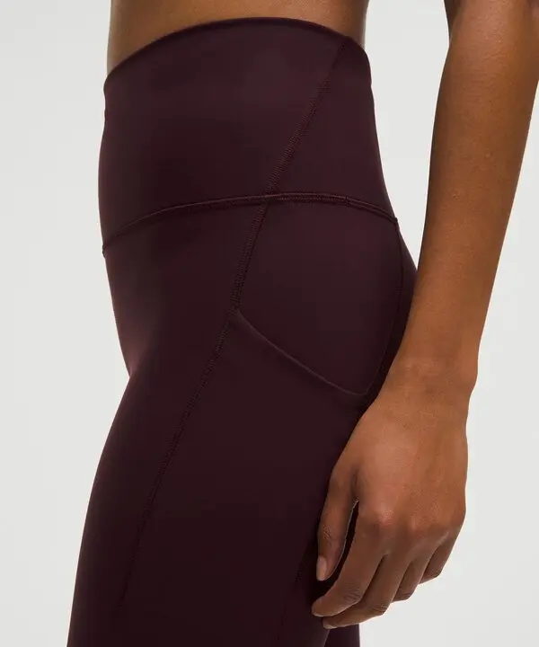 Lululemon Wunder Train High-rise Tight With Pockets 28 - Goodnight Plum