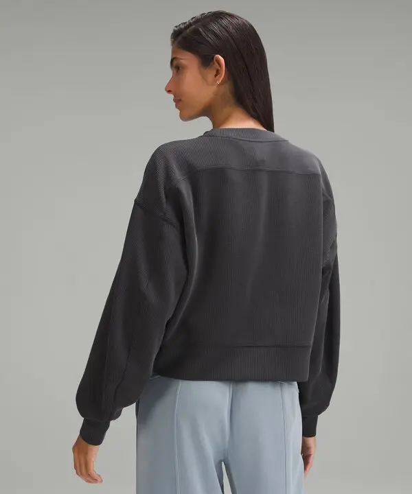 Lululemon Ribbed Softstreme Perfectly Oversized Cropped Crew