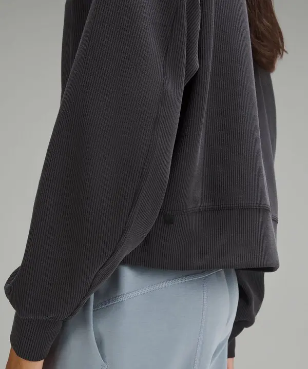 Lululemon Ribbed Softstreme Perfectly Oversized Cropped Crew