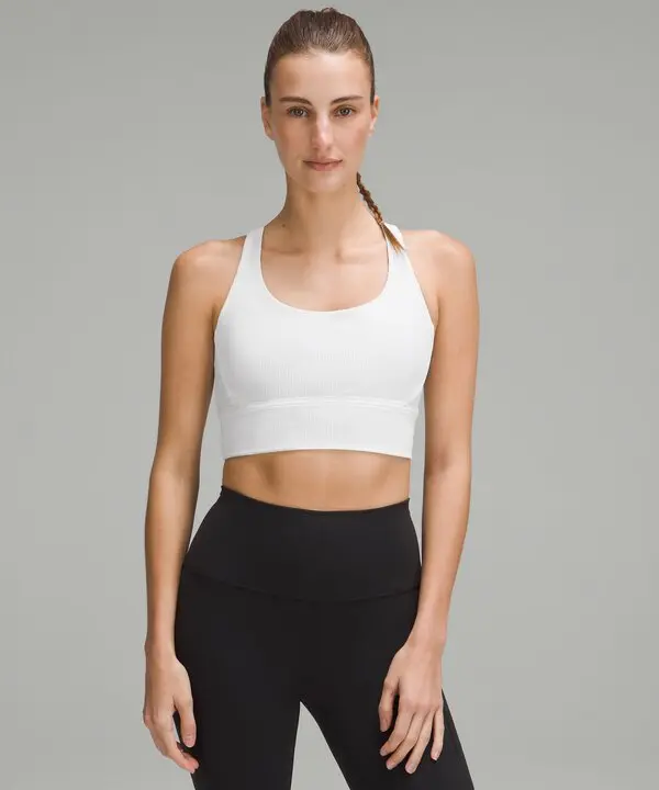 Lululemon Energy Longline Ribbed Bra Medium Support, B-D Cups