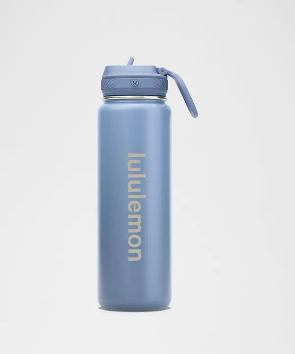 Lululemon Back To Life Sport Bottle 24oz - Steel Blue