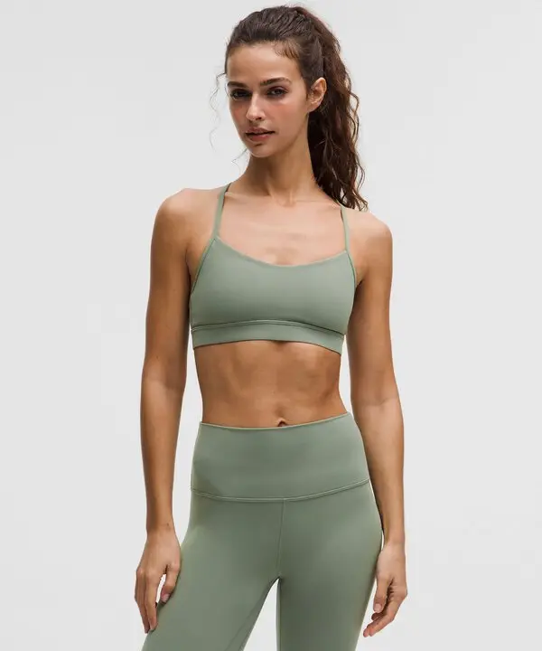 Lululemon Flow Y Bra Nulu - Willow Leaf