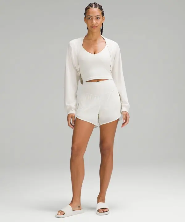 Lululemon Nulu And Mesh High-rise Yoga Shorts 3.5