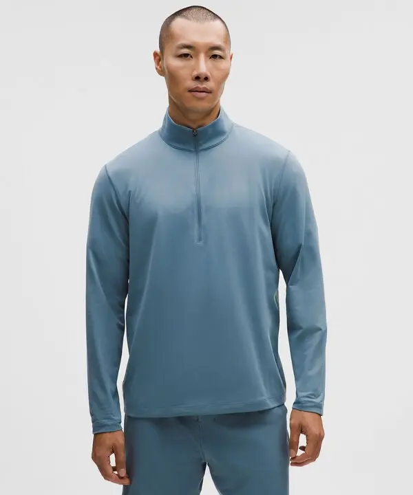 Lululemon Soft Jersey Half Zip - Steel Blue