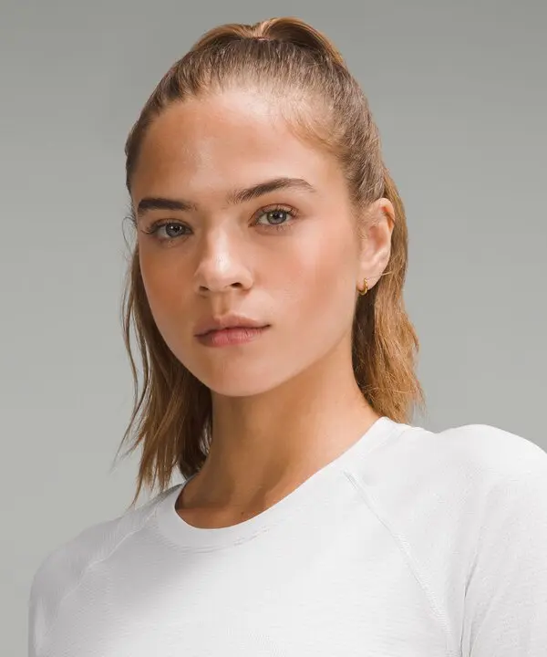 Lululemon Swiftly Tech Cropped Long-sleeve Shirt - White