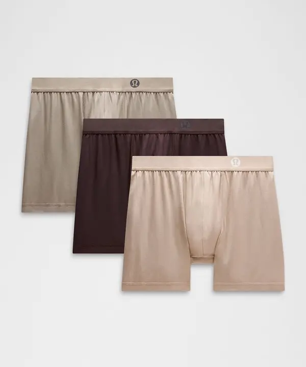 Lululemon Always In Motion Boxer 5 - Sequoia/warm Ash Grey/nutmeg