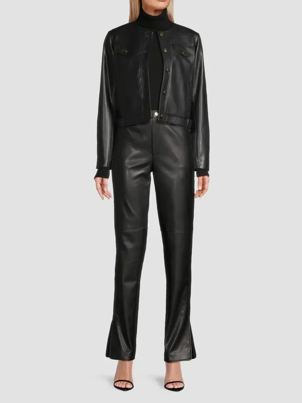 TOCCIN Iris Faux Leather Pants