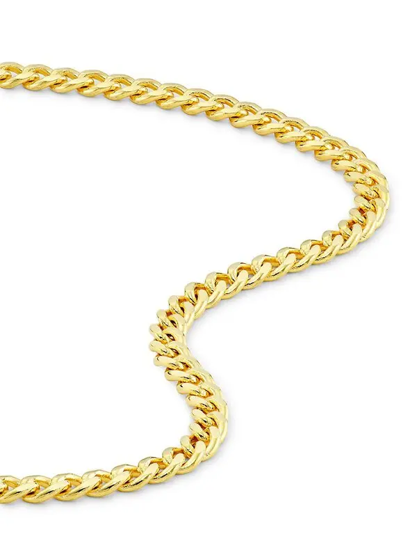 Saks Fifth Avenue Collection 14k Yellow Oval Curb Chain Necklace/20