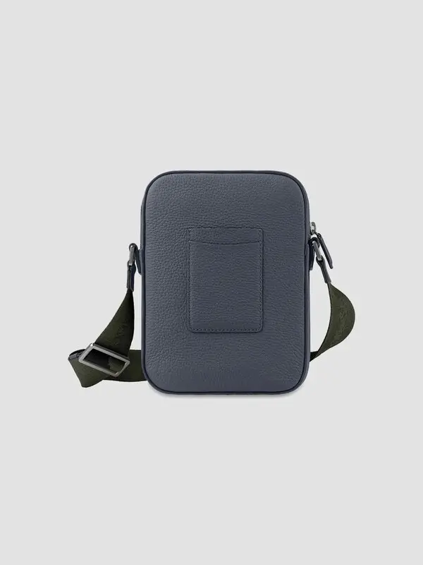 MAISON DE SABRE Leather Messenger Bag - Graphite Grey