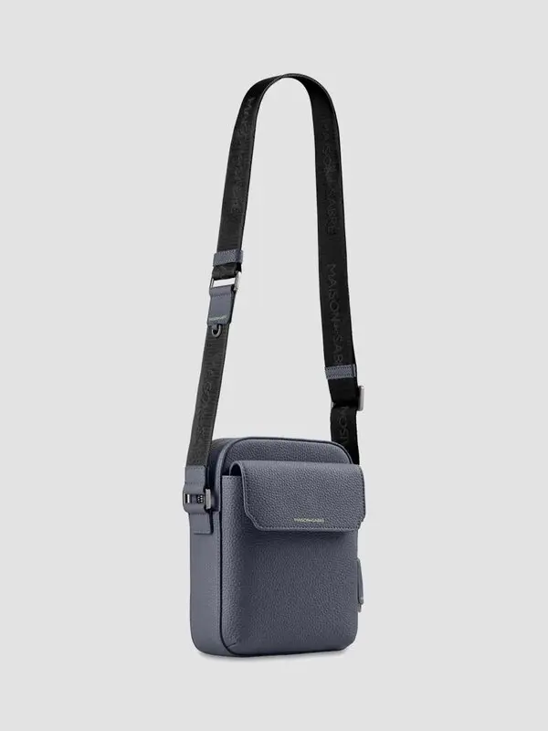 MAISON DE SABRE Leather Messenger Bag - Graphite Grey