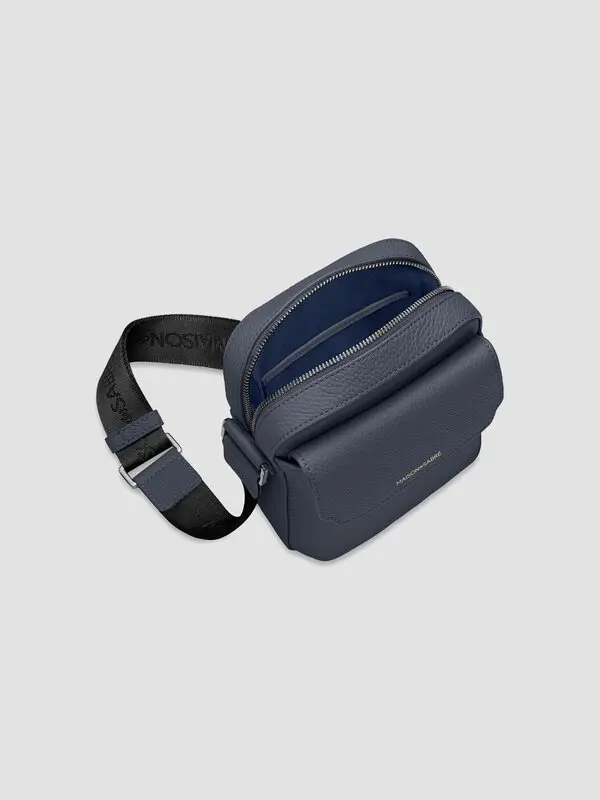 MAISON DE SABRE Leather Messenger Bag - Graphite Grey