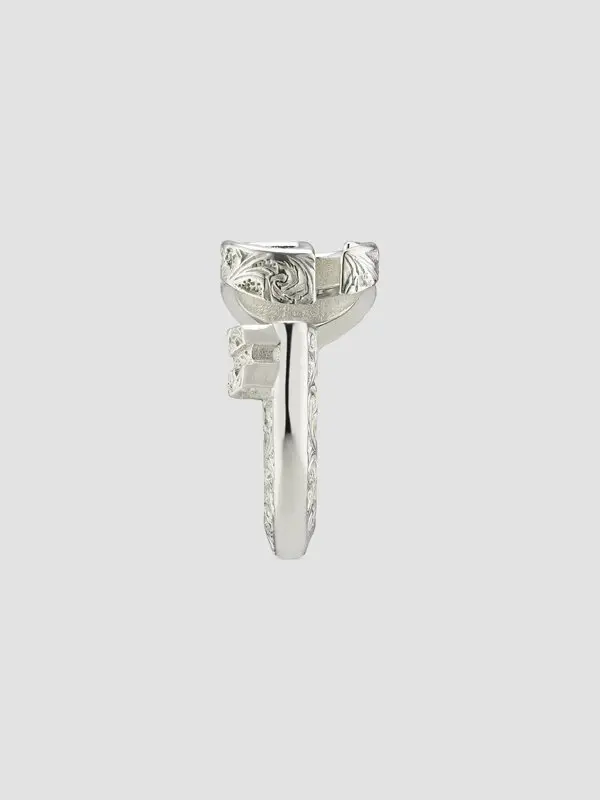 Gucci Gg Marmont Sterling Key Ring