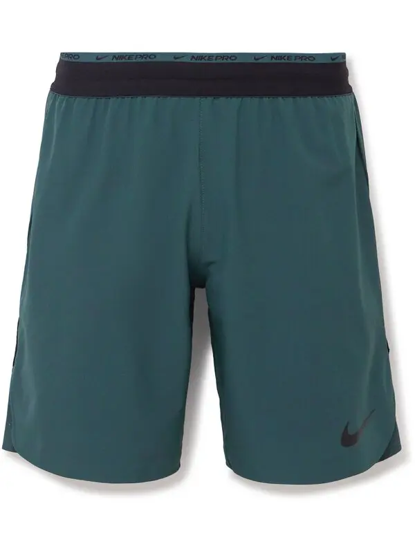 Nike Pro Flex Rep Straight-leg Mesh-trimmed Dri-fit Shorts