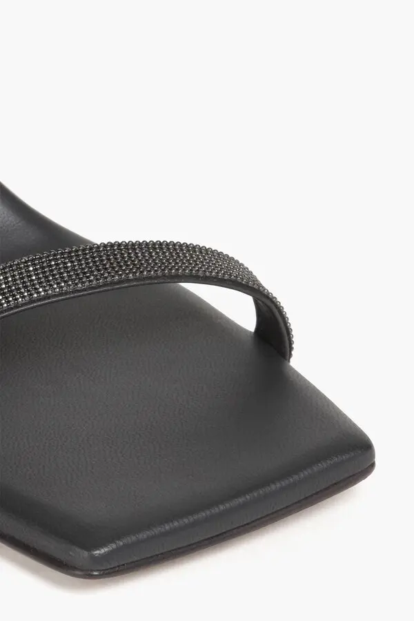 Brunello Cucinelli Embellished Leather Slingback Sandals