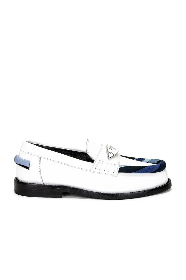 Buy Emilio Pucci Penny Loafer In White - Bianco At 72% Off