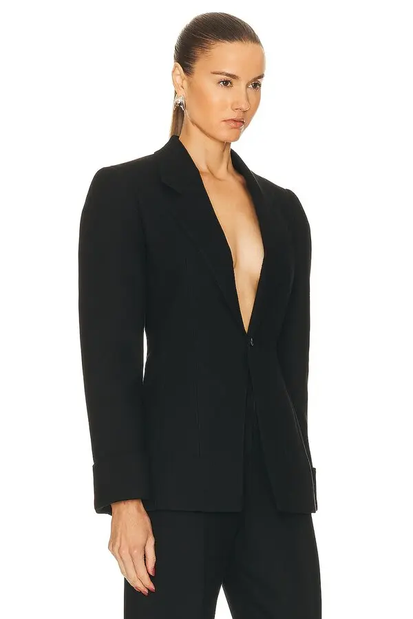 Bottega Veneta Structured Double Melange Jacket