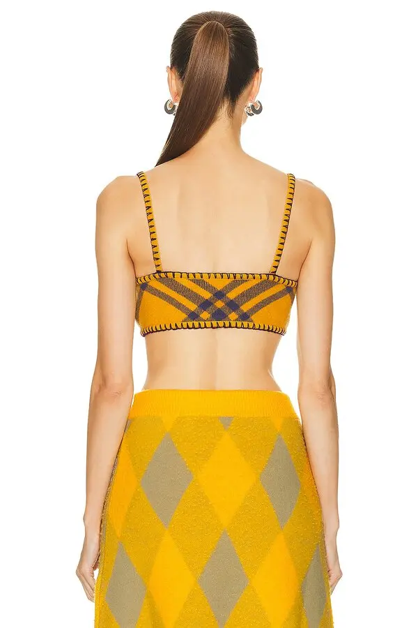 Burberry Bralette Top In Mustard