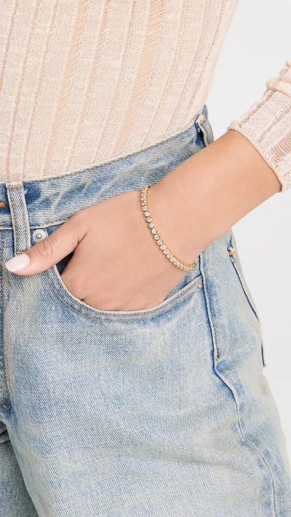 Madewell Bezel Set Crystal Bracelet