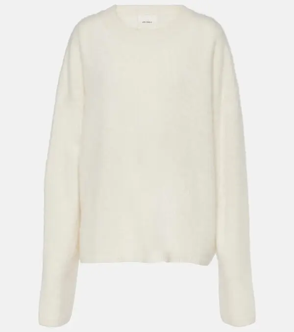 LISA YANG Natalia Brushed Cashmere Sweater - Neutrals