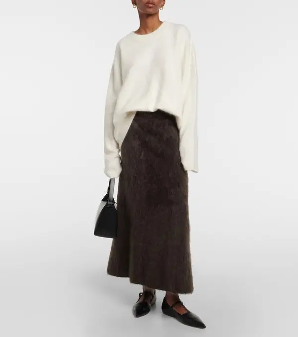 LISA YANG Natalia Brushed Cashmere Sweater - Neutrals