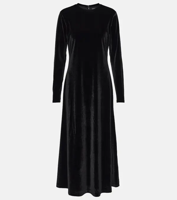 Polo Ralph Lauren Velvet Maxi Dress - Black