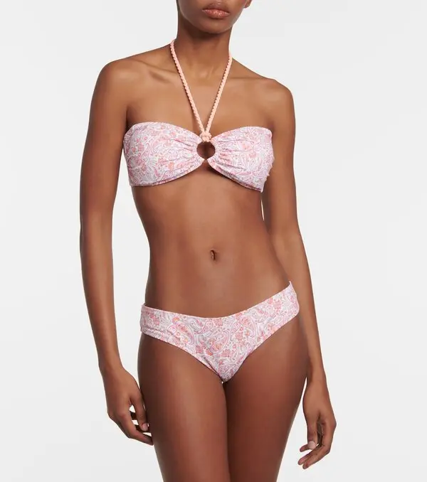 Heidi Klein Muskmelon Bay Printed Bikini Bottoms