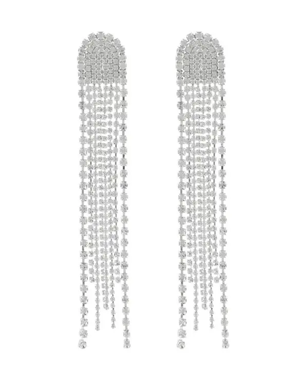 Magda Butrym Crystal Drop Earrings - Silver