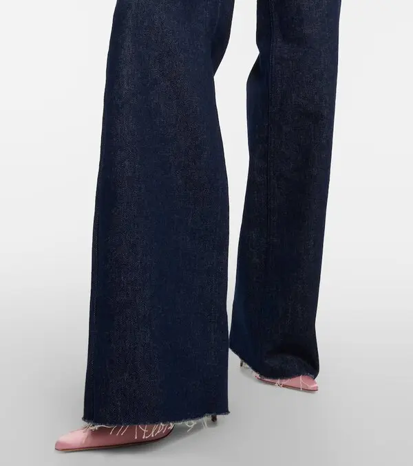 Magda Butrym High-rise Straight Leg Jeans - Blue