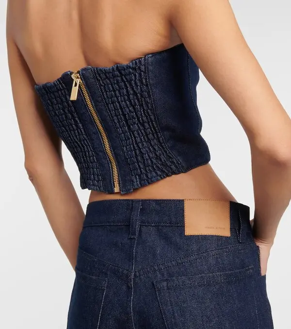Magda Butrym High-rise Straight Leg Jeans - Blue