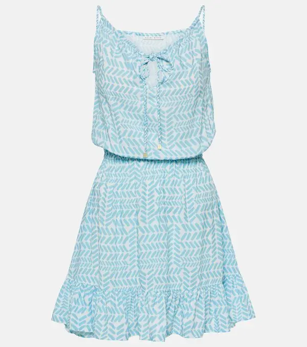 Heidi Klein Zanzibar Printed Minidress - Blue