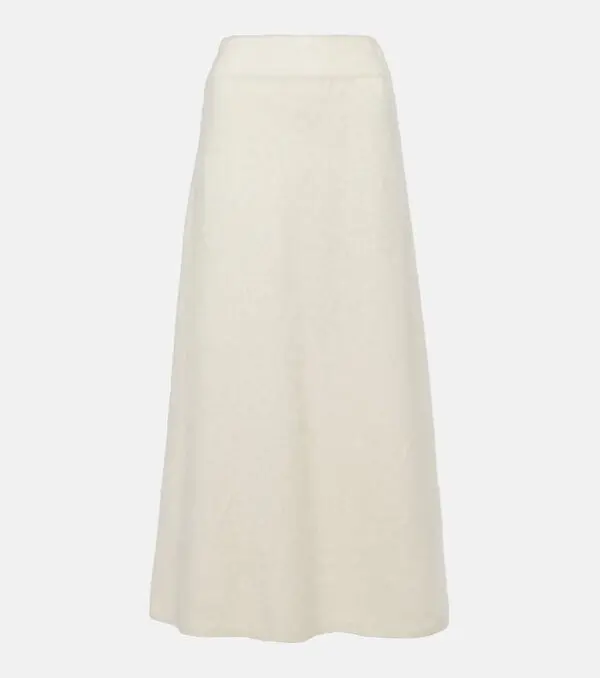 LISA YANG Cashmere Midi Skirt - Neutrals