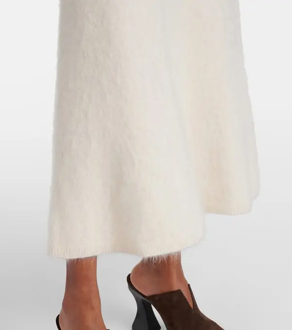 LISA YANG Cashmere Midi Skirt - Neutrals