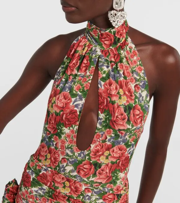 Magda Butrym Floral Halterneck Top