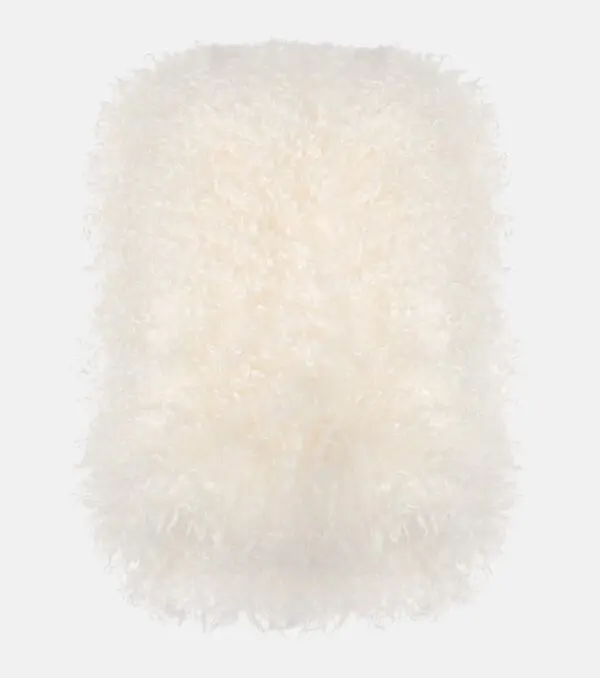 Magda Butrym Shearling Muff - White