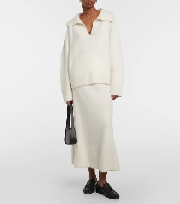 LISA YANG Kerry Brushed Cashmere Sweater