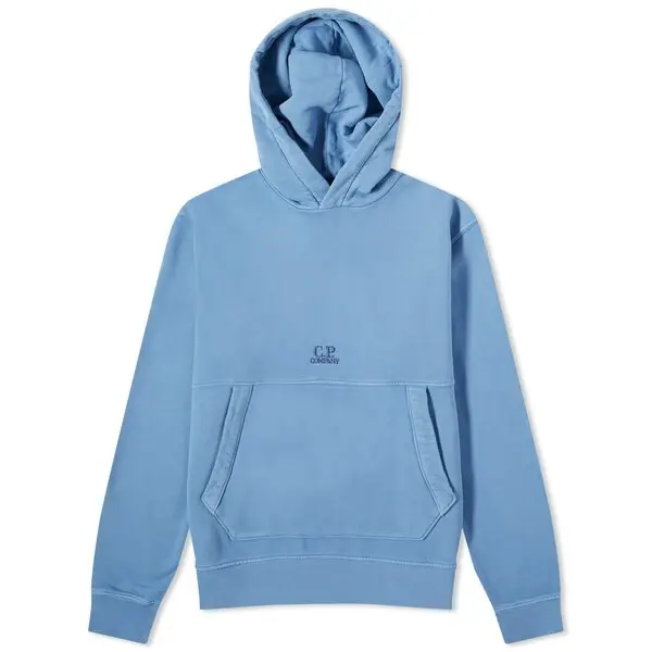 C.P. COMPANY Diagonal Fleece Popover Hoody
