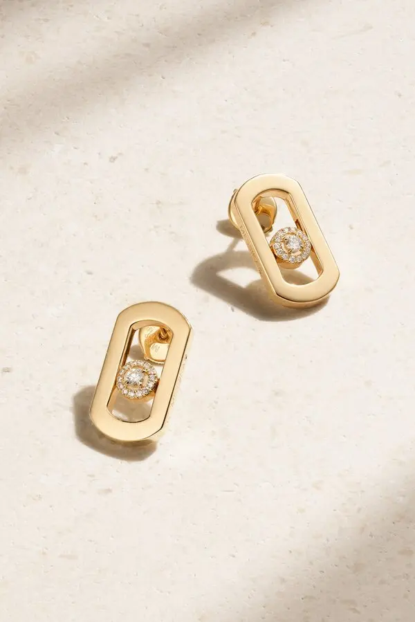 Messika Move Citizen 18-karat Diamond Earrings - Gold