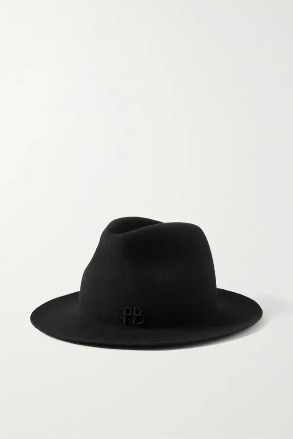 Ruslan Baginskiy Wool-felt Fedora - Black